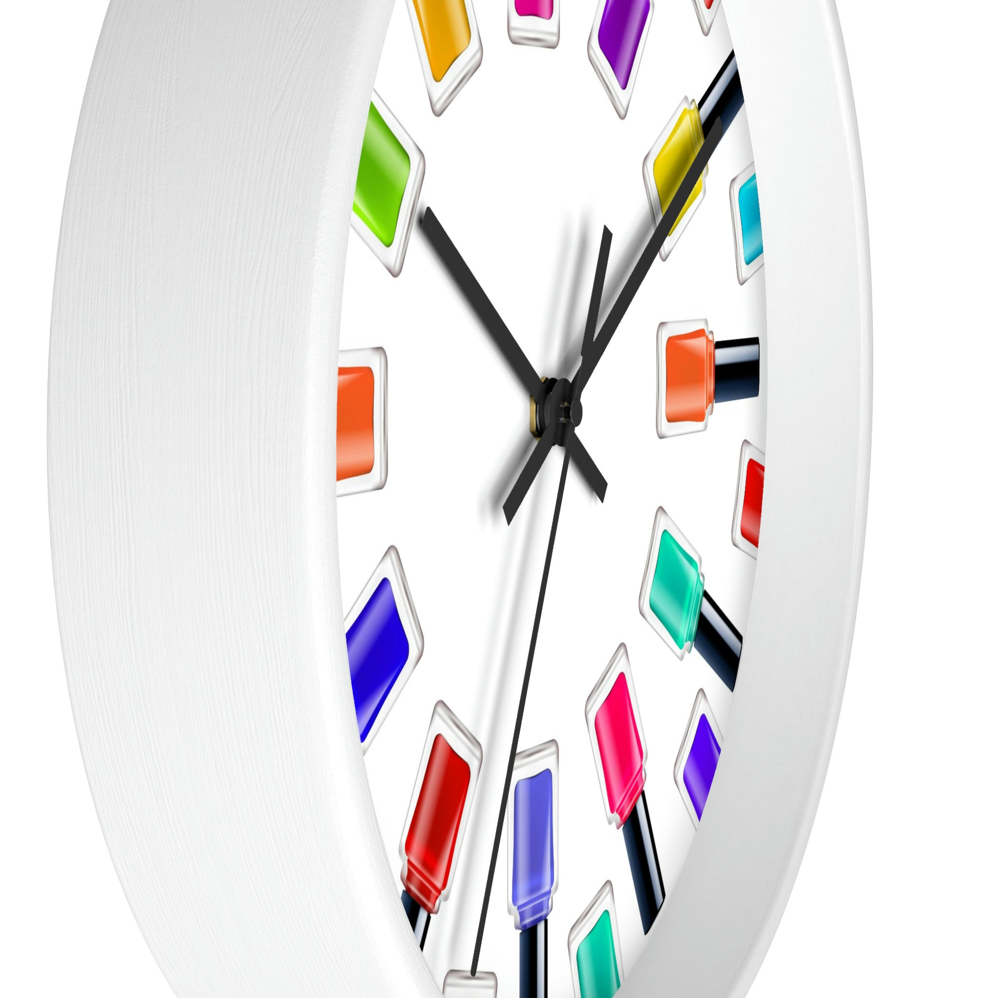 Nail Salon Wall Clock Nail Polish Wall Clock for Beauty Salon Manicure ...