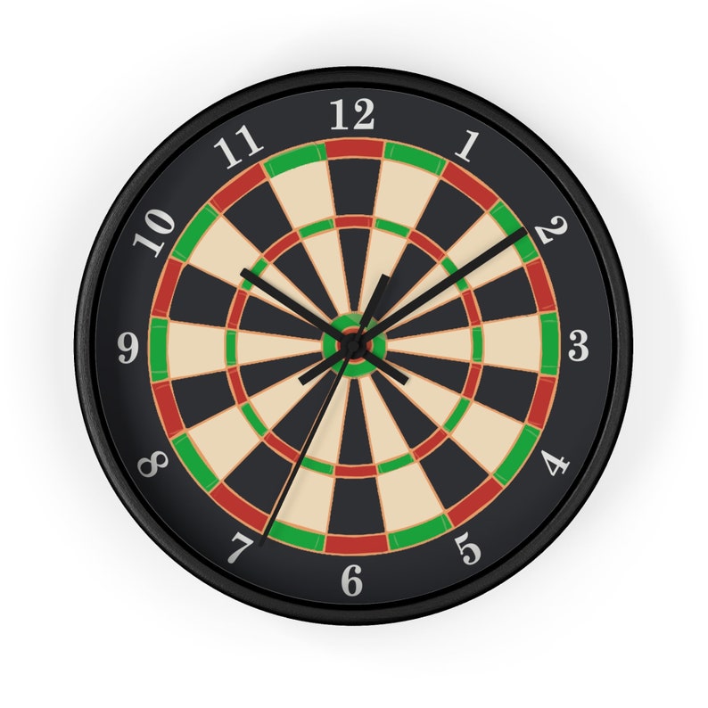 Dart Board Wall Clock Dartboard Wall Clock for Games Room Wall Clock ...