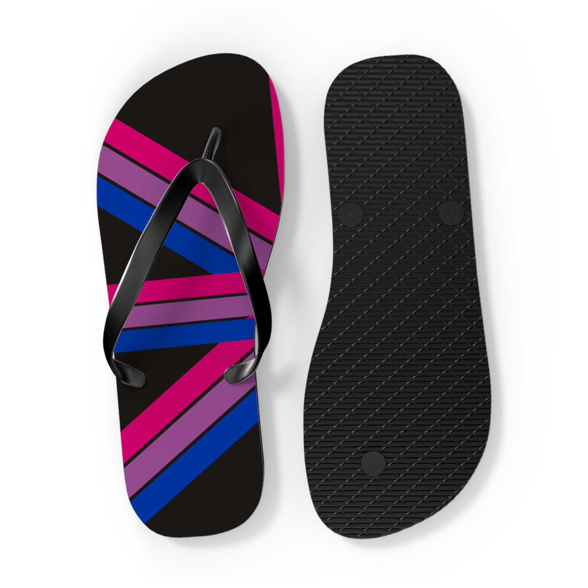 Bisexual Flip-flops LGBTQ Pride Footwear Bi Colours Thongs Bi Pride ...