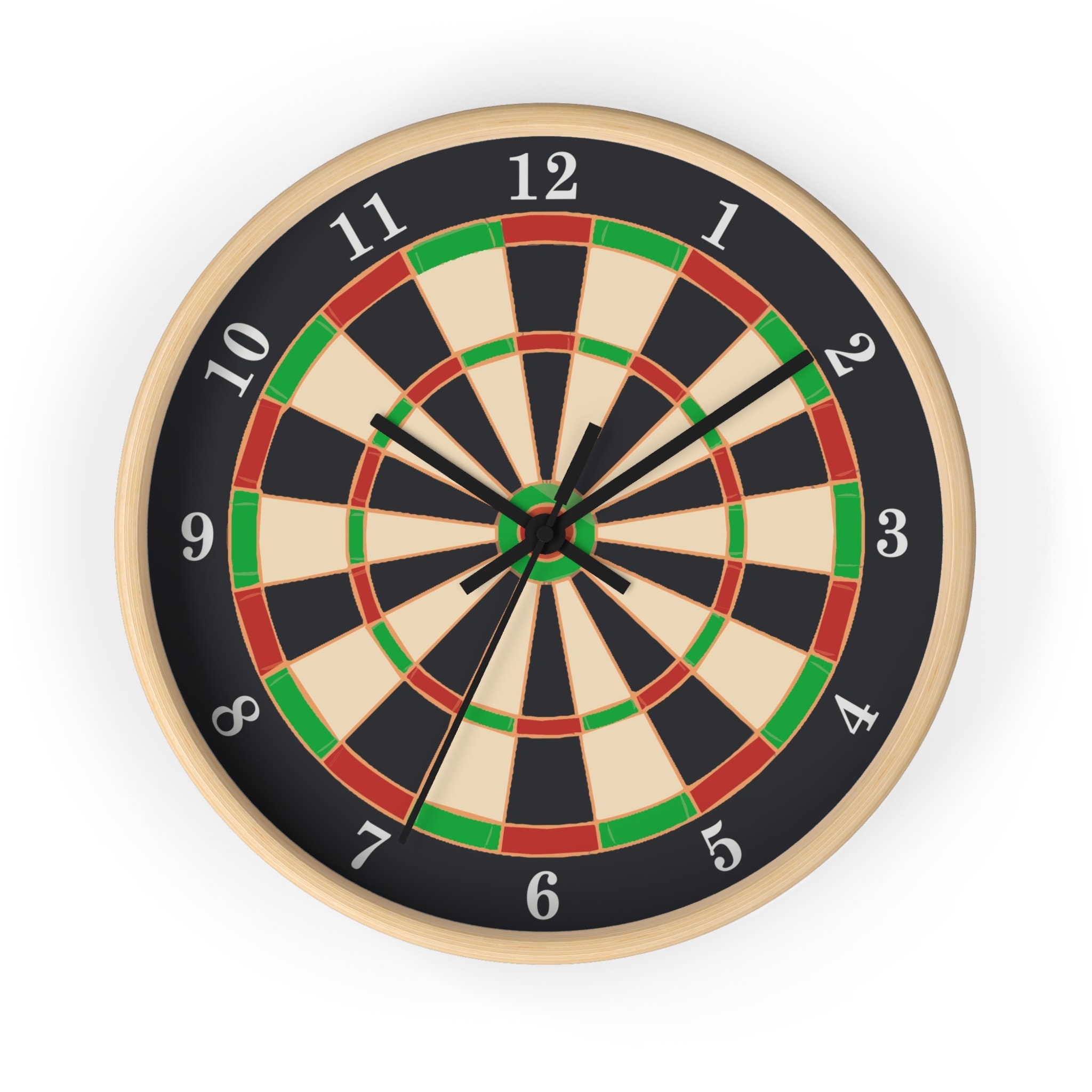 Dart Board Wall Clock Dartboard Wall Clock for Games Room Wall Clock ...