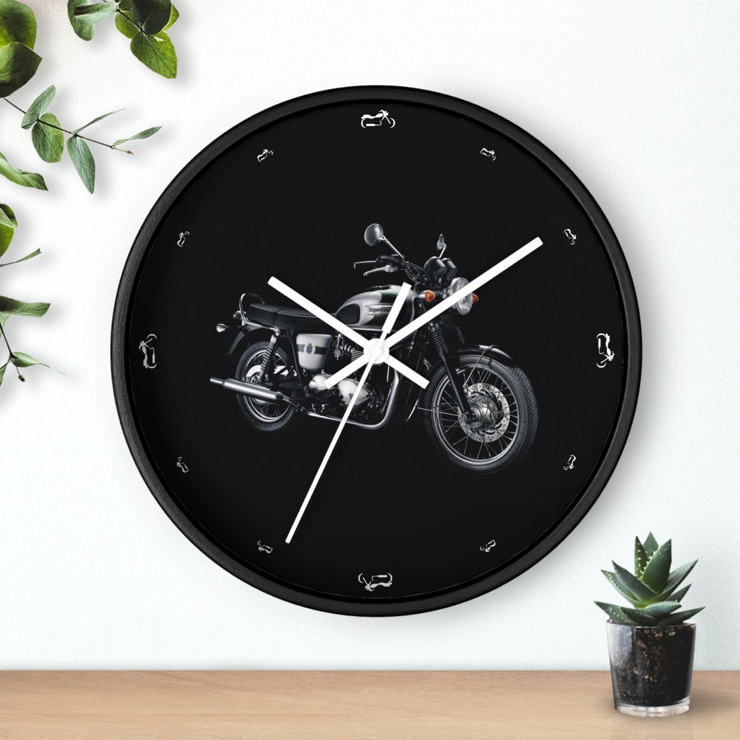 Motorbike Wall Clock Motorcycle Wall Clock - Etsy