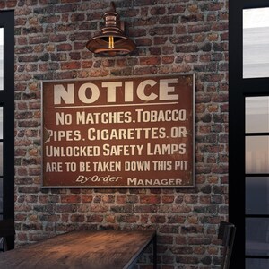 British Coal Mining NCB Sign - Etsy