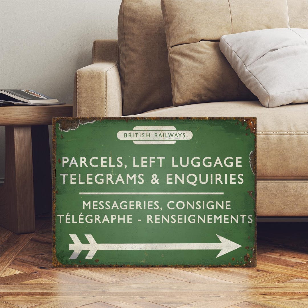 Kings Cross London English Train Station Sign - Etsy
