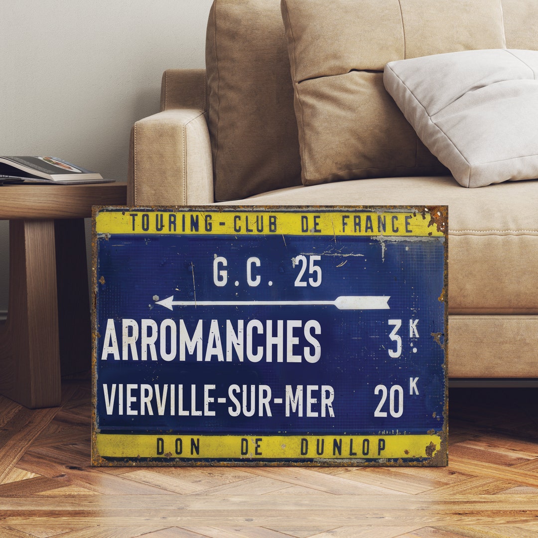 WW2 Normandy Arromanches Sign D Day WW2 Army Sign - Etsy