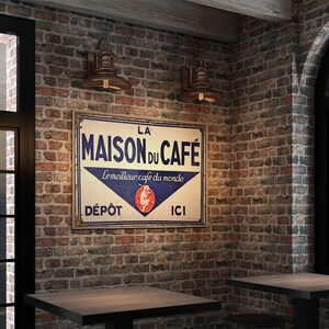 Rare Vintage Style French Coffee Shop Kitchen Sign - Etsy UK