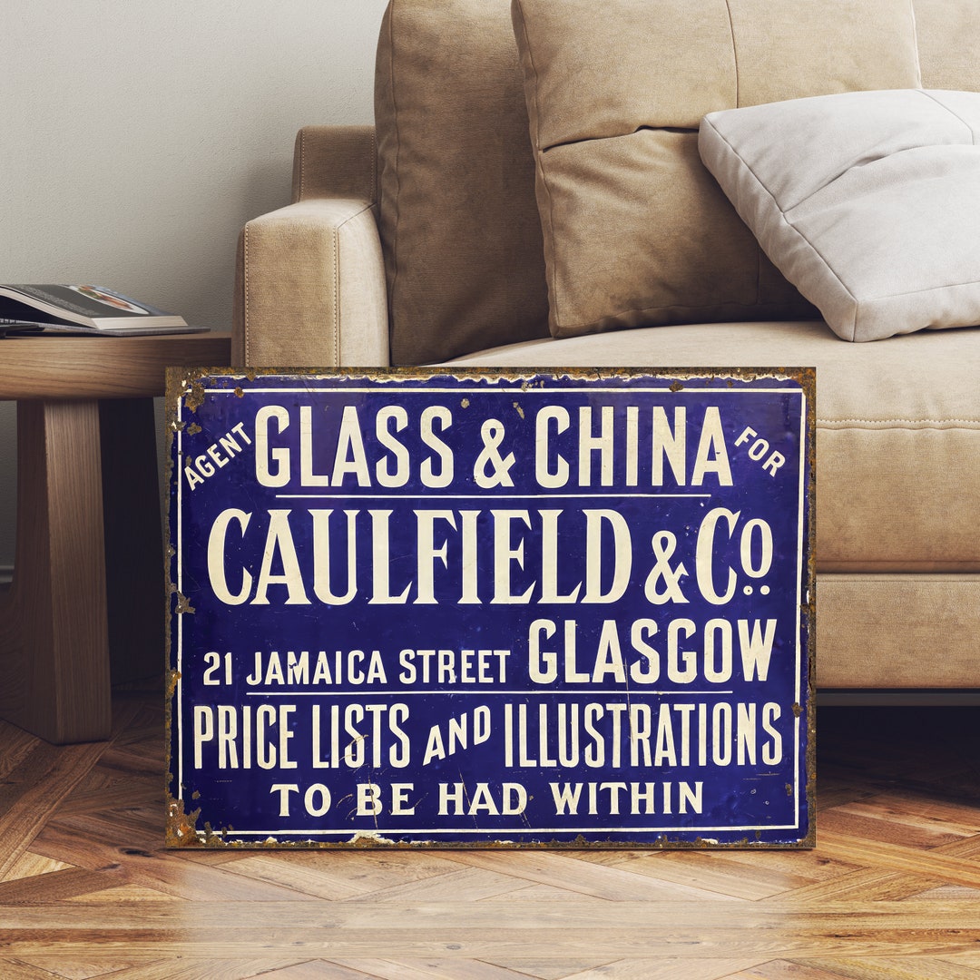 Rare Vintage Style Scottish Industrial Decor Shop Sign - Etsy