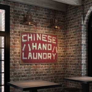 Chinese Hand Laundry Advertising Sign - Etsy