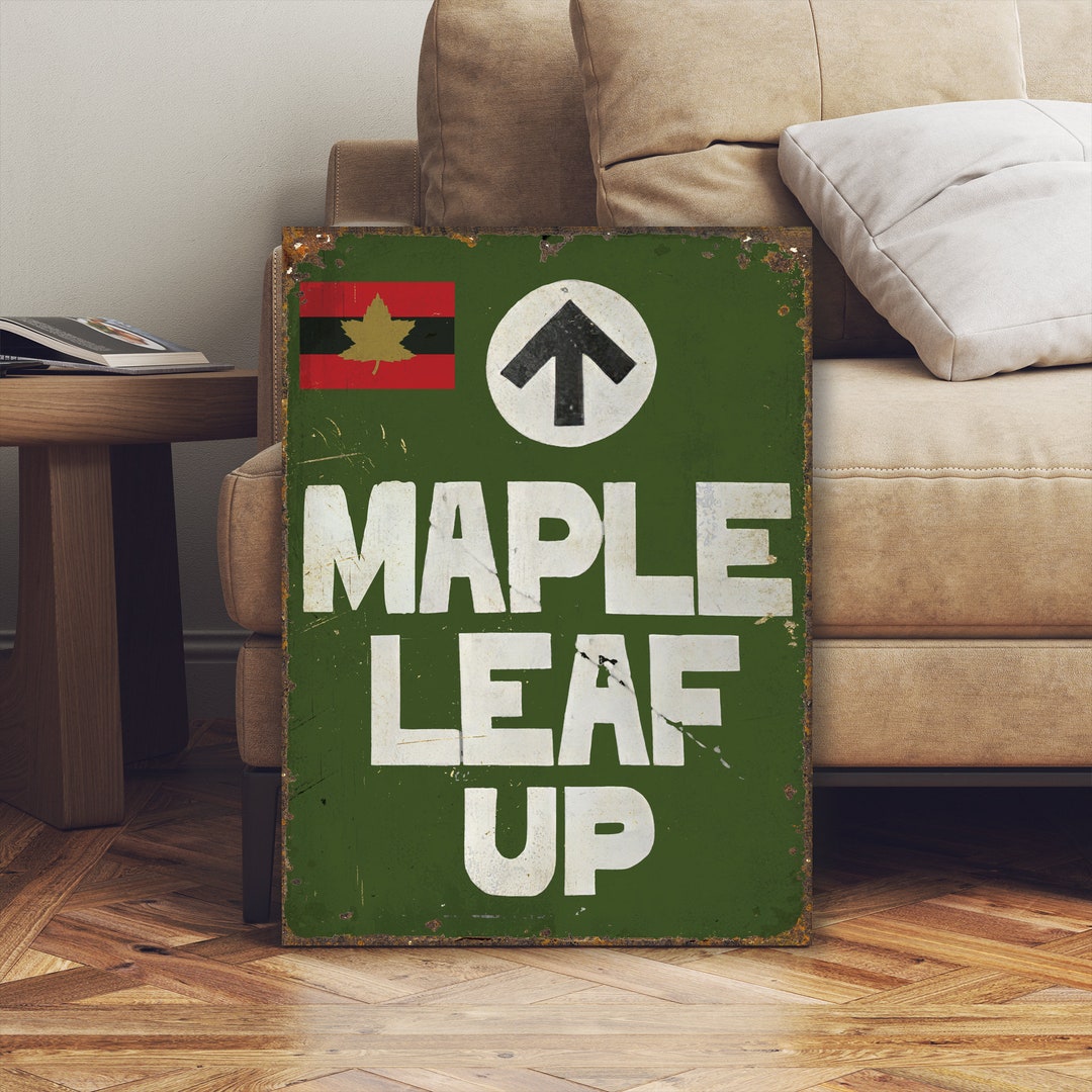 WW2 Canadian Army Maple Leaf up Army Sign - Etsy