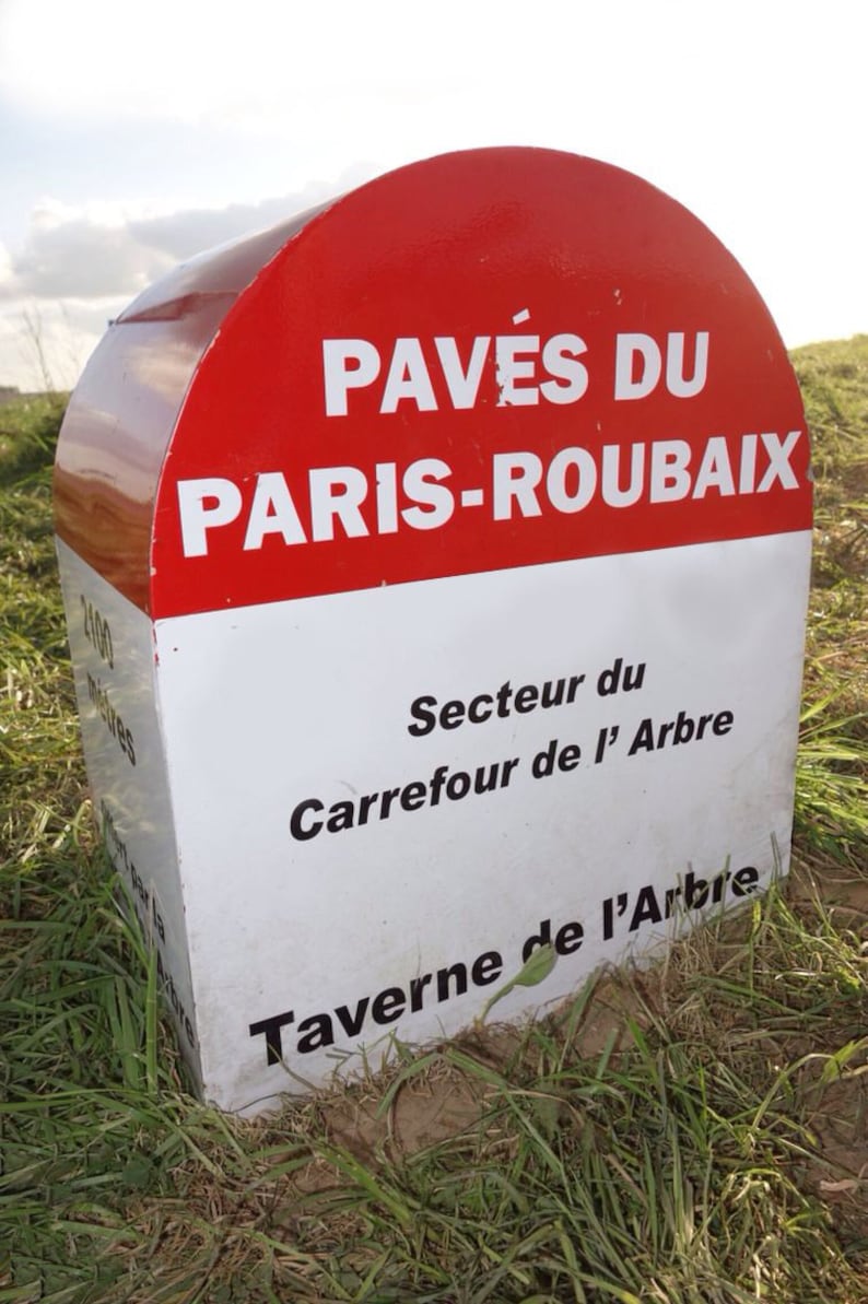Paris Roubaix Carrefour De L'arbre Cycling Sign Cycling - Etsy