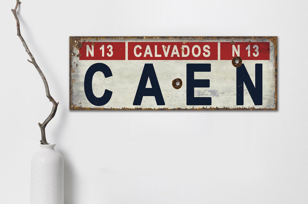 WW2 Normandy Caen Sign WW2 Army Sign - Etsy