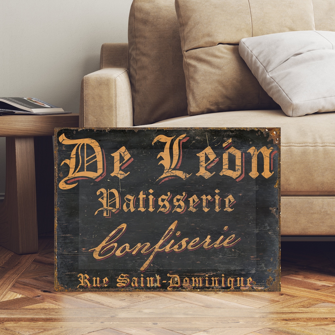 Rare Vintage Style French Coffee Shop Patisserie Sign - Etsy