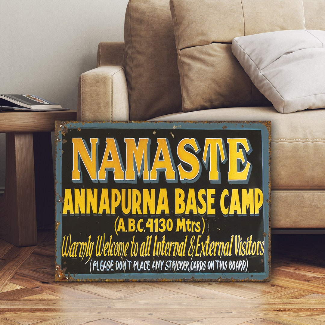 Annapurna Himalaya Nepal Trek Hiking Sign - Etsy