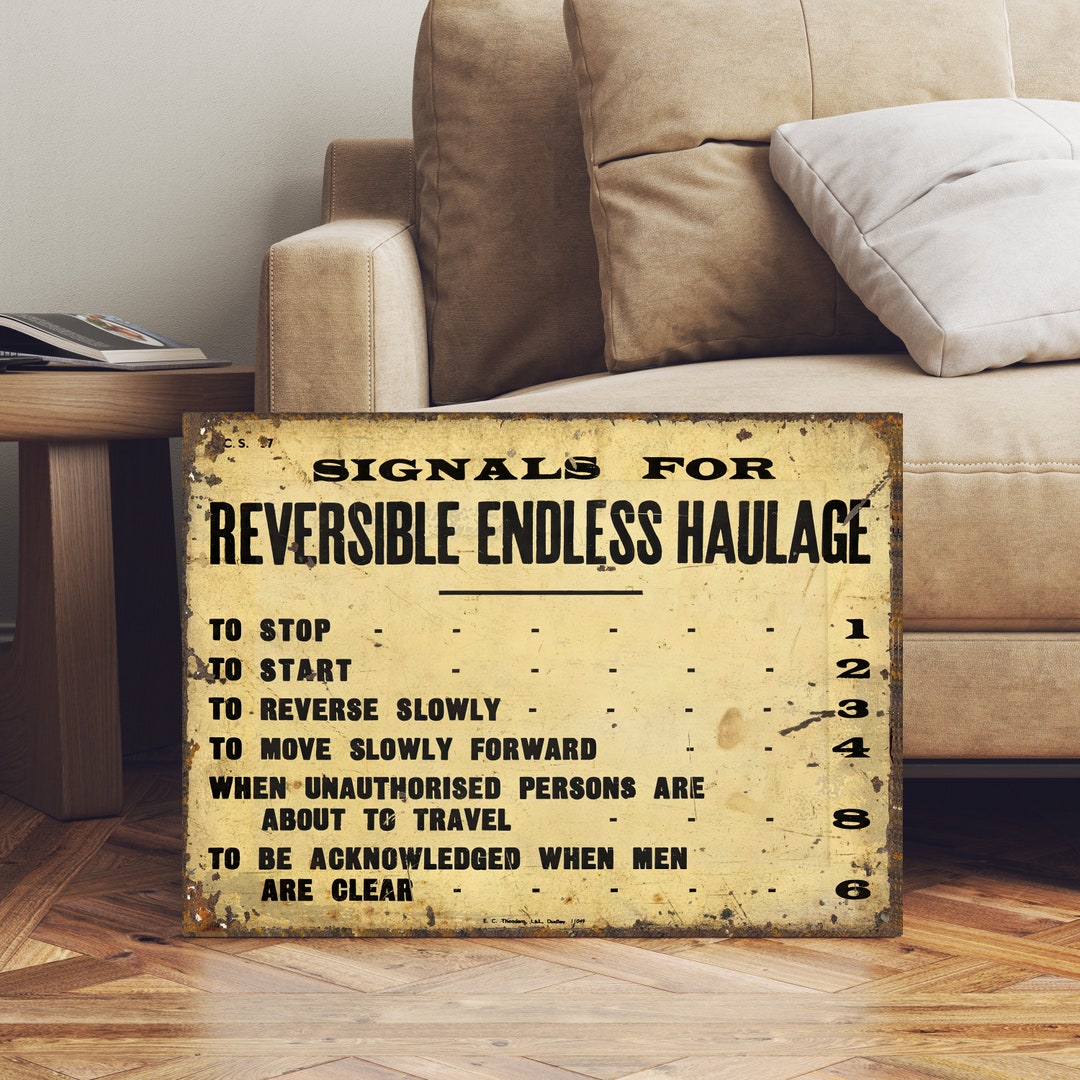 Vintage Style British Coal NCB Mining Industrial Decor Sign - Etsy