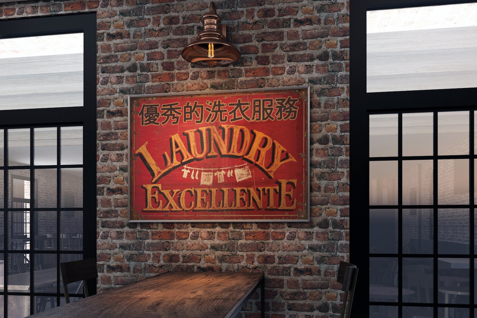 Chinese Hand Laundry Vintage Advertising Sign - Etsy