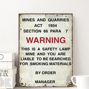 NCB British Coal Colliery Coal Mining Lamp Sign - Etsy UK