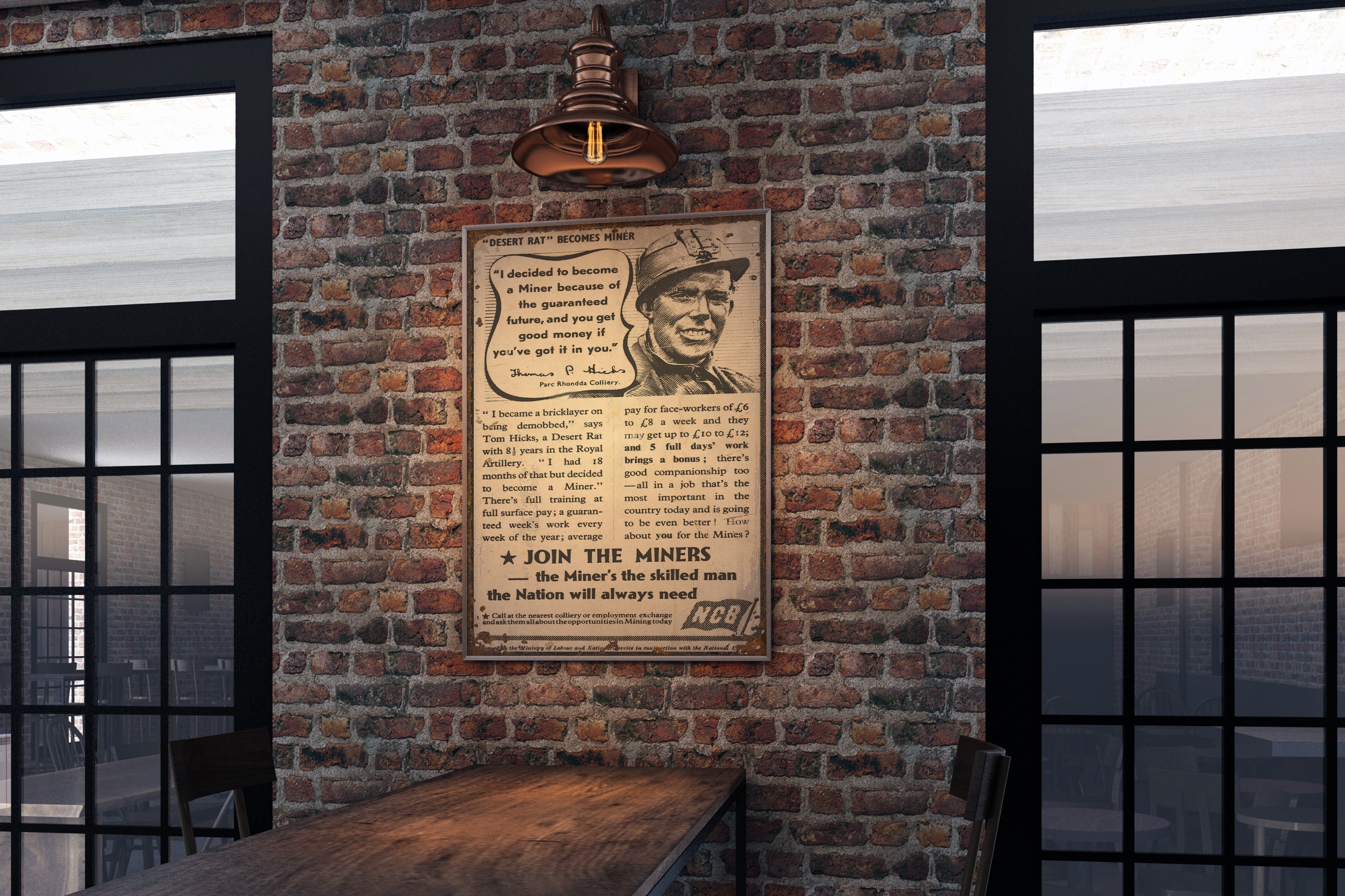 British Coal Mining Poster NCB Sign - Etsy