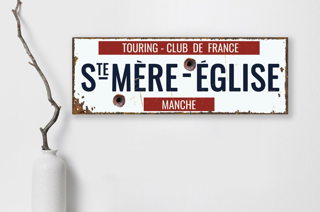 WW2 Normandy St Mere Sign WW2 Army Sign - Etsy