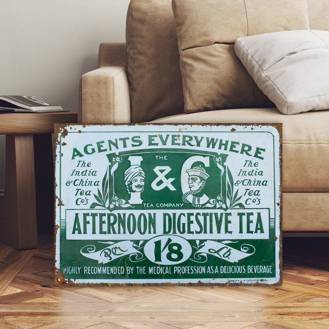 India & China Tea Shop Sign - Etsy