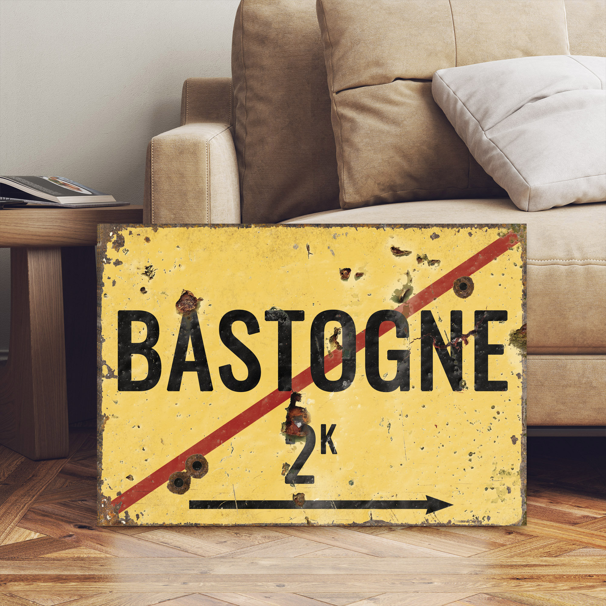 WW2 French Sign Vintage Style Bastogne Band of Brothers Army - Etsy UK