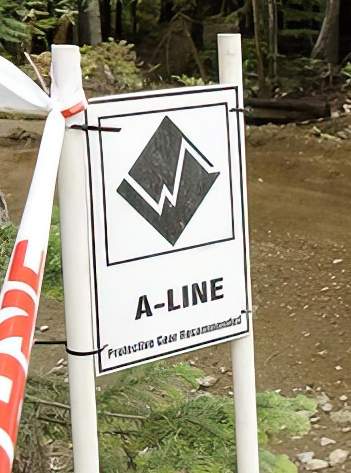 MTB Whistler A-line Mountain Bike Trail Sign - MTB Cycling Gift - Etsy