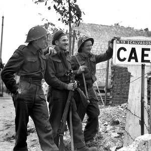 WW2 Normandy Caen Sign WW2 Army Sign - Etsy