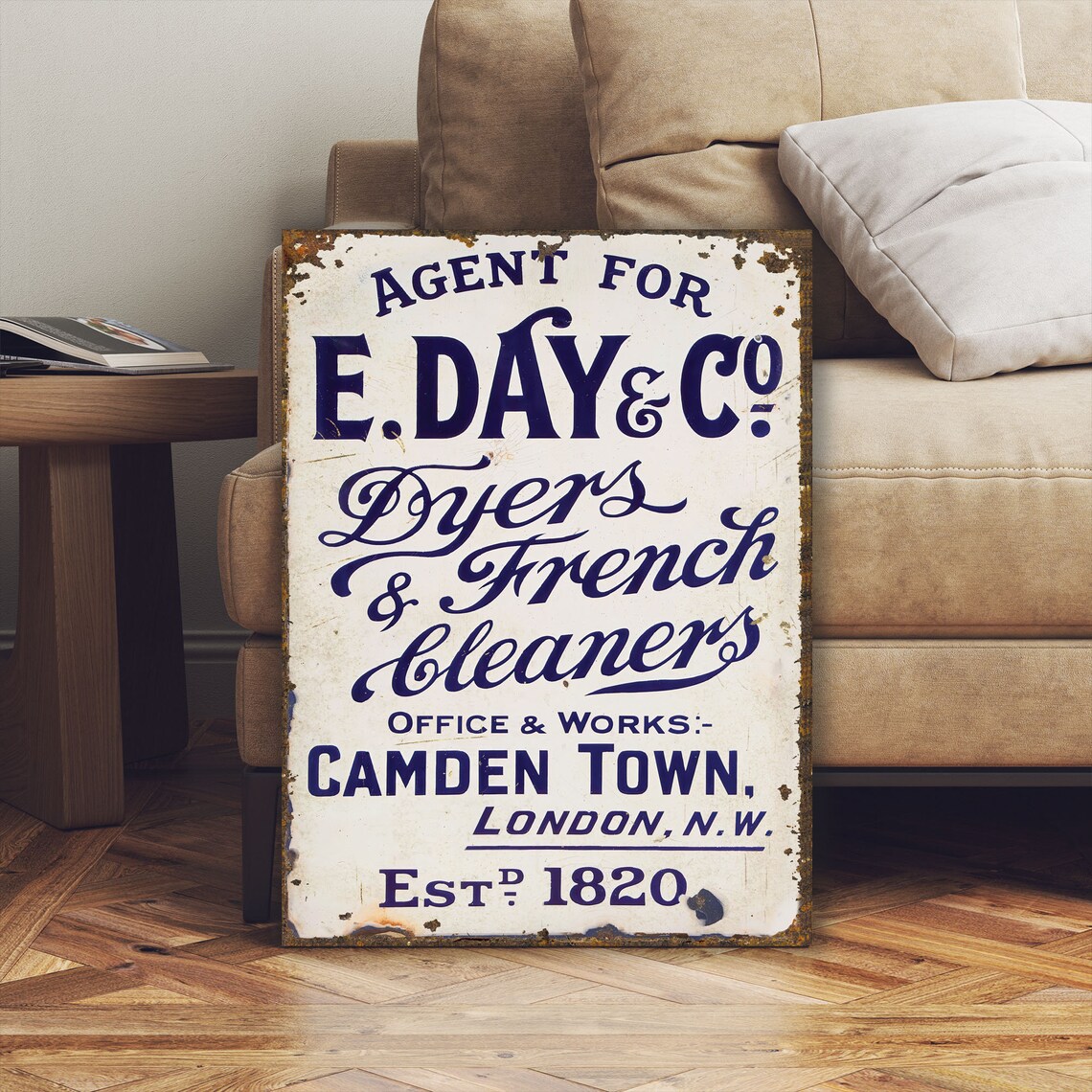 English Laundry Advertising Sign - Etsy