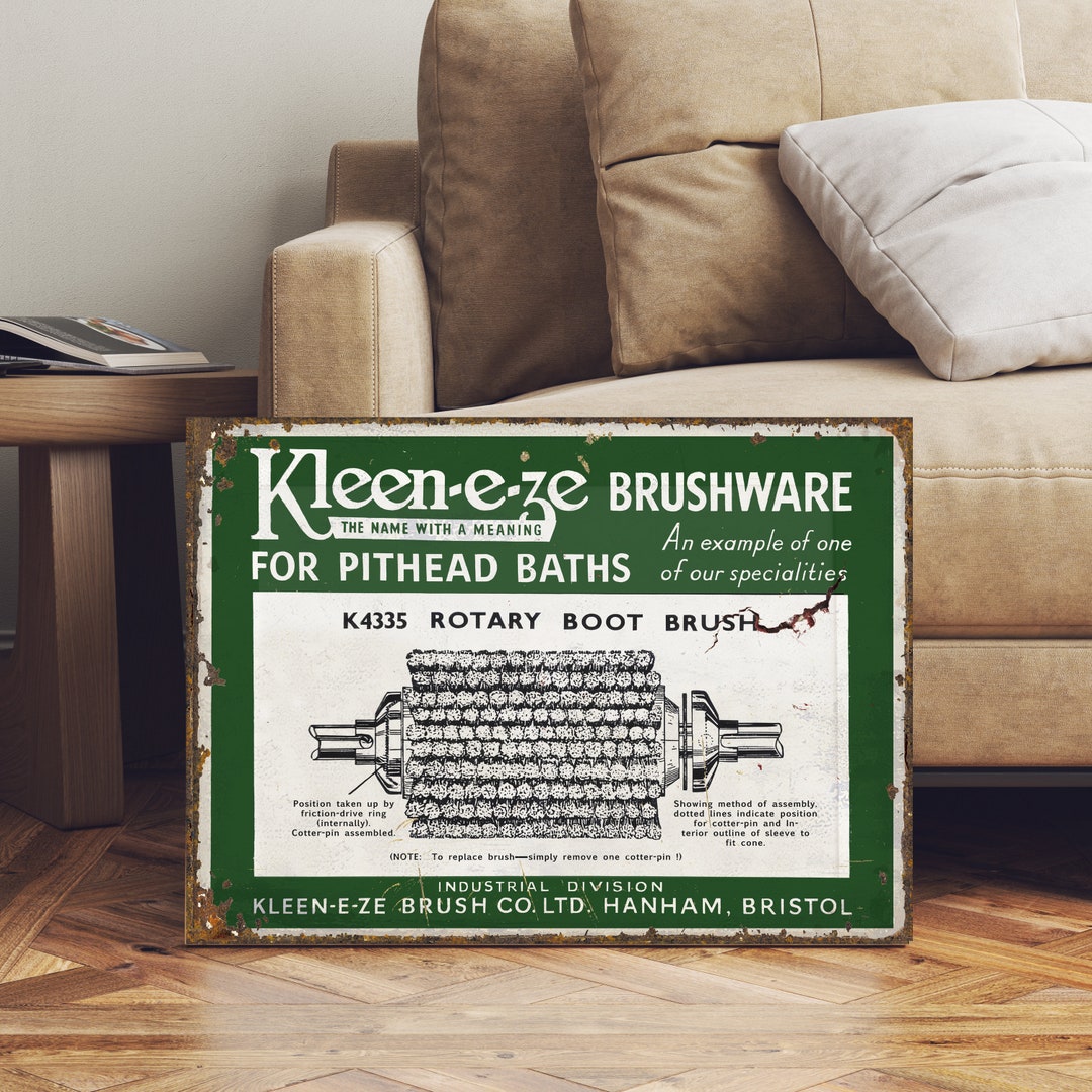 Vintage Style British Coal Mining Pit Baths NCB Sign - Etsy