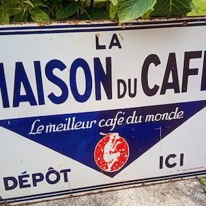 Rare Vintage Style French Coffee Shop Kitchen Sign - Etsy UK