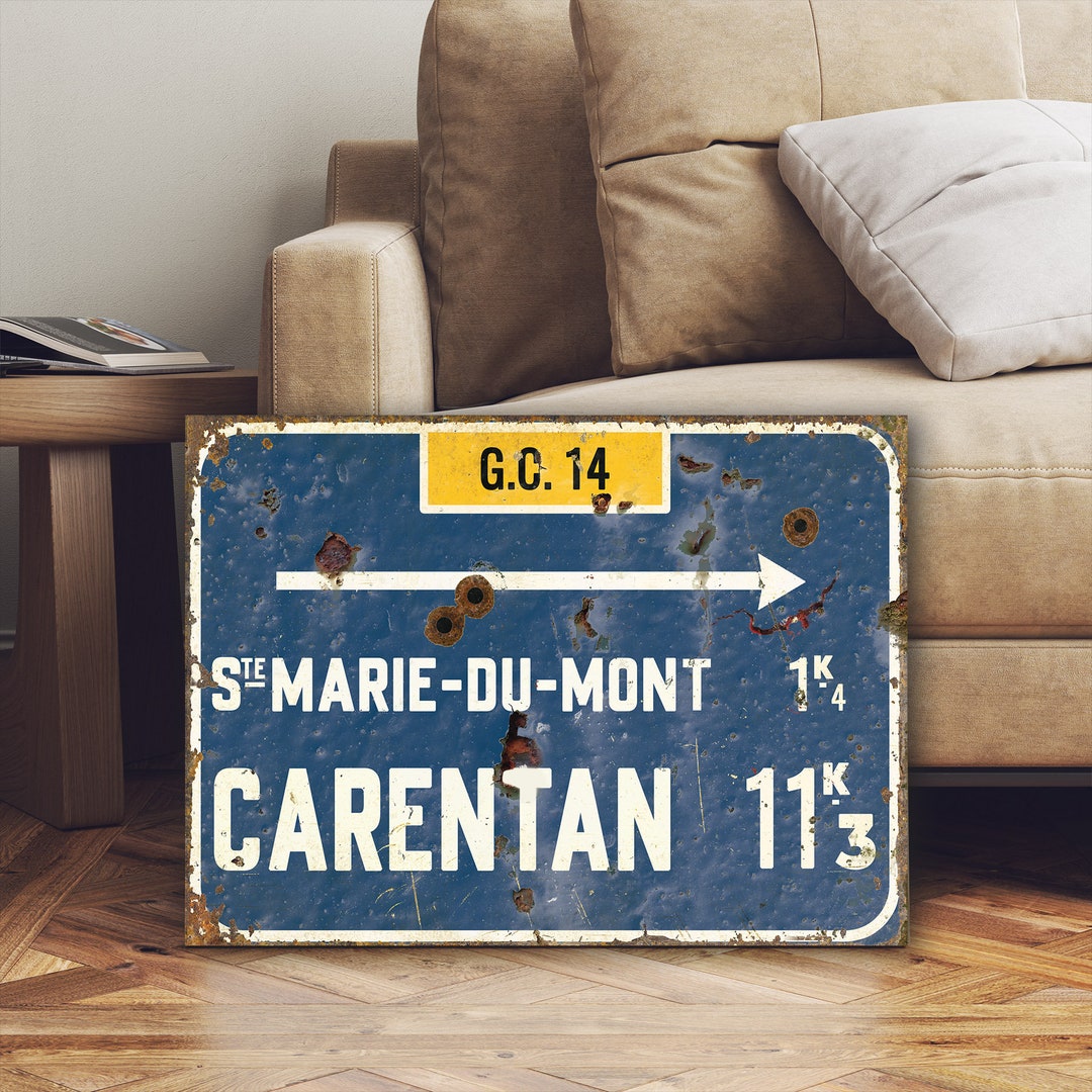 French WW2 Sign Carentan Band of Brothers Army Sign - Etsy