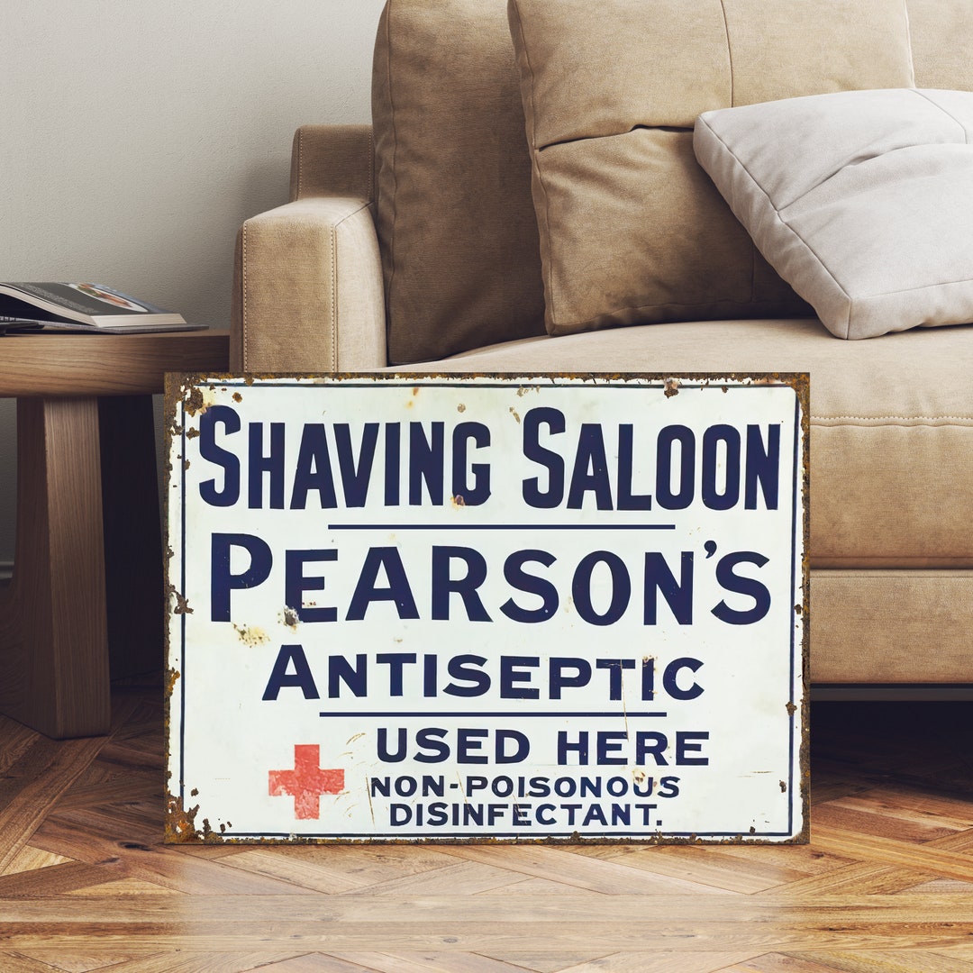 Vintage Style English Barber Shop Sign - Etsy UK