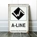 MTB Whistler A-line Mountain Bike Trail Sign - MTB Cycling Gift - Etsy