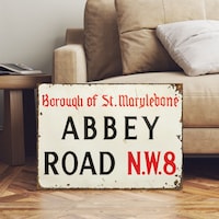 Vintage Style London Silhouette Aluminum Wall Sign – Decorative ...