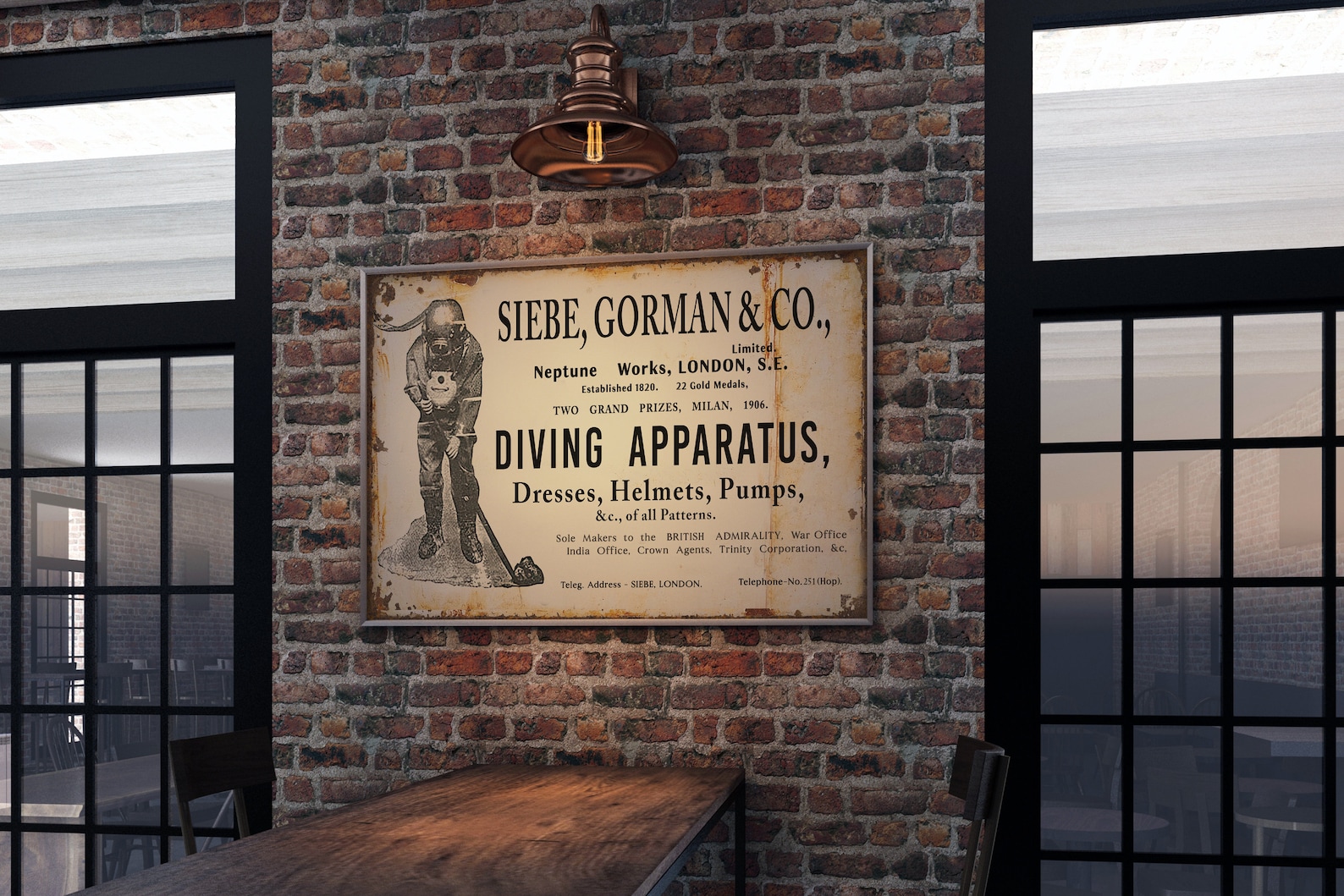 Siebe Gorman Deep Sea Diving Sign US Navy Mark V Deep Marine Diver - Etsy