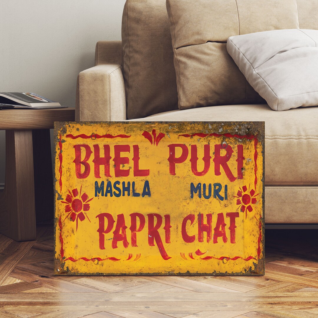 Indian Restaurant Decor Indian Street Vendor Sign - Etsy