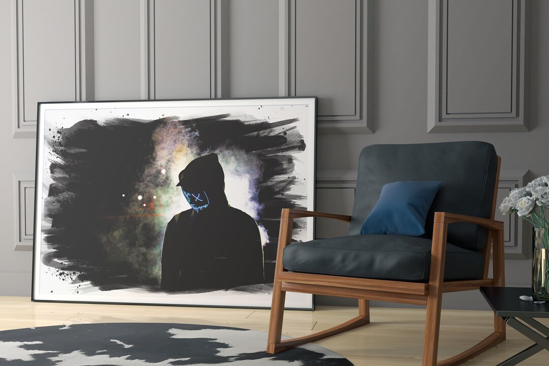 Purge Printable Wall Art, Silhouette Home Decor, Dark Wall Decor ...