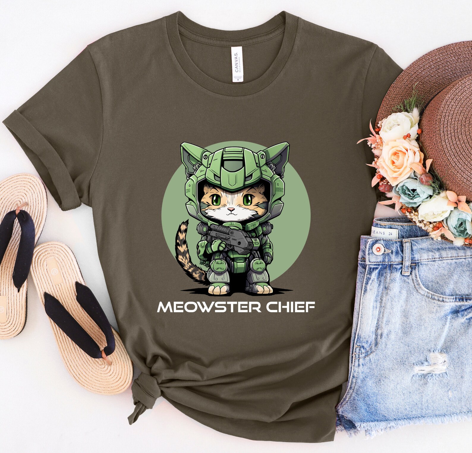 Meowster Chief Gamer Chief Gamer Cat Kitty Orange Cat FPS Dad Gift Gift ...