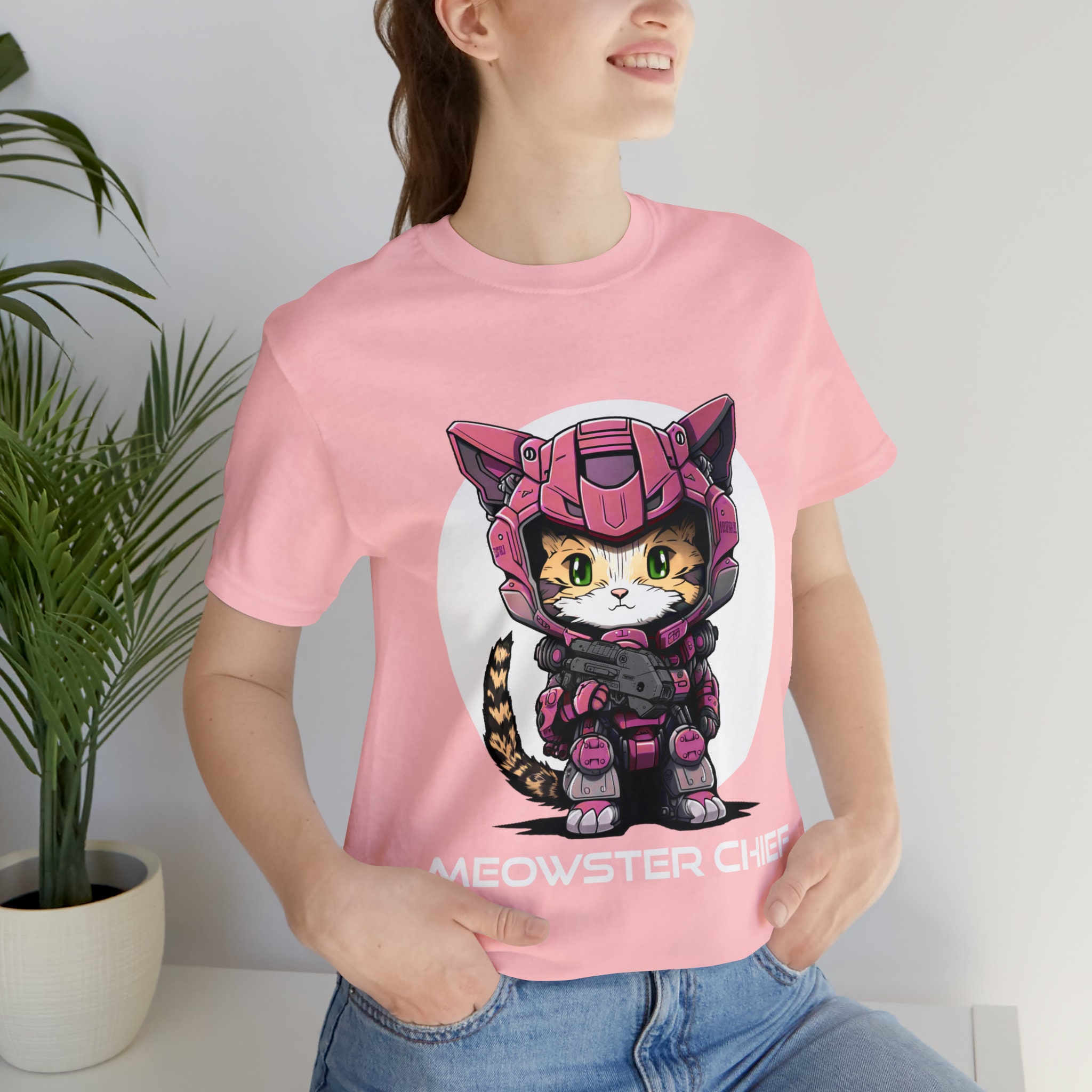Pink Meowster Chief Gamer Chief Gamer Cat Kitty Orange Cat FPS Mom Gift ...