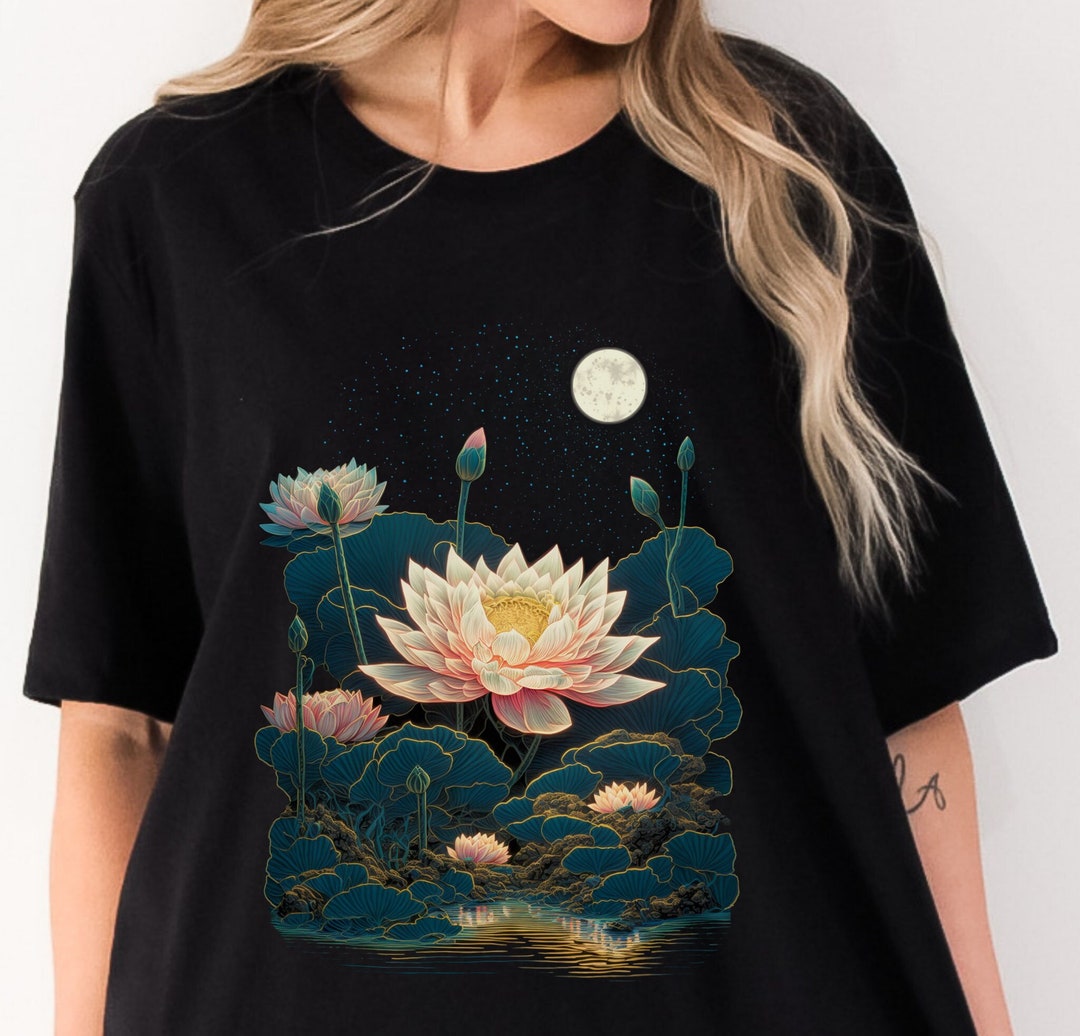 Mystical Lotus Shirt Lotus Flower Lotus Gift Flower Shirt Floral Shirt ...