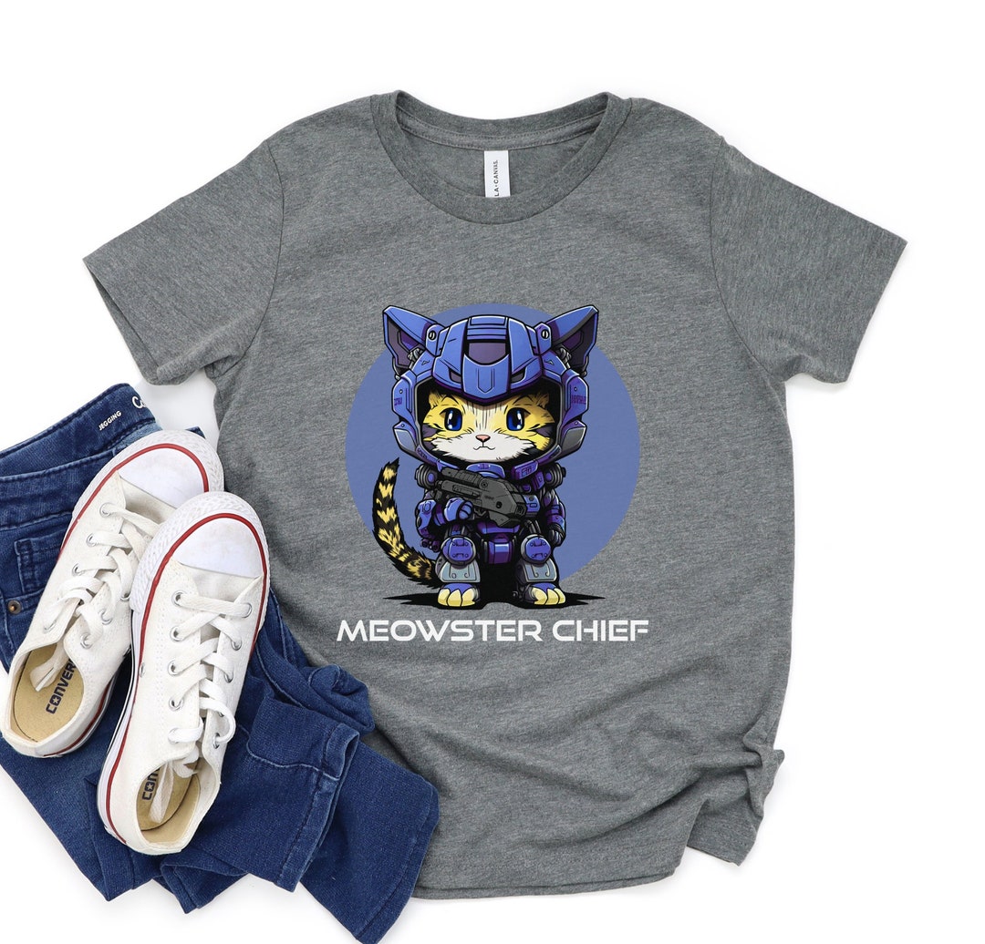 Youth Blue Meowster Chief Gamer Chief Gamer Cat Orange Cat FPS Gamer ...