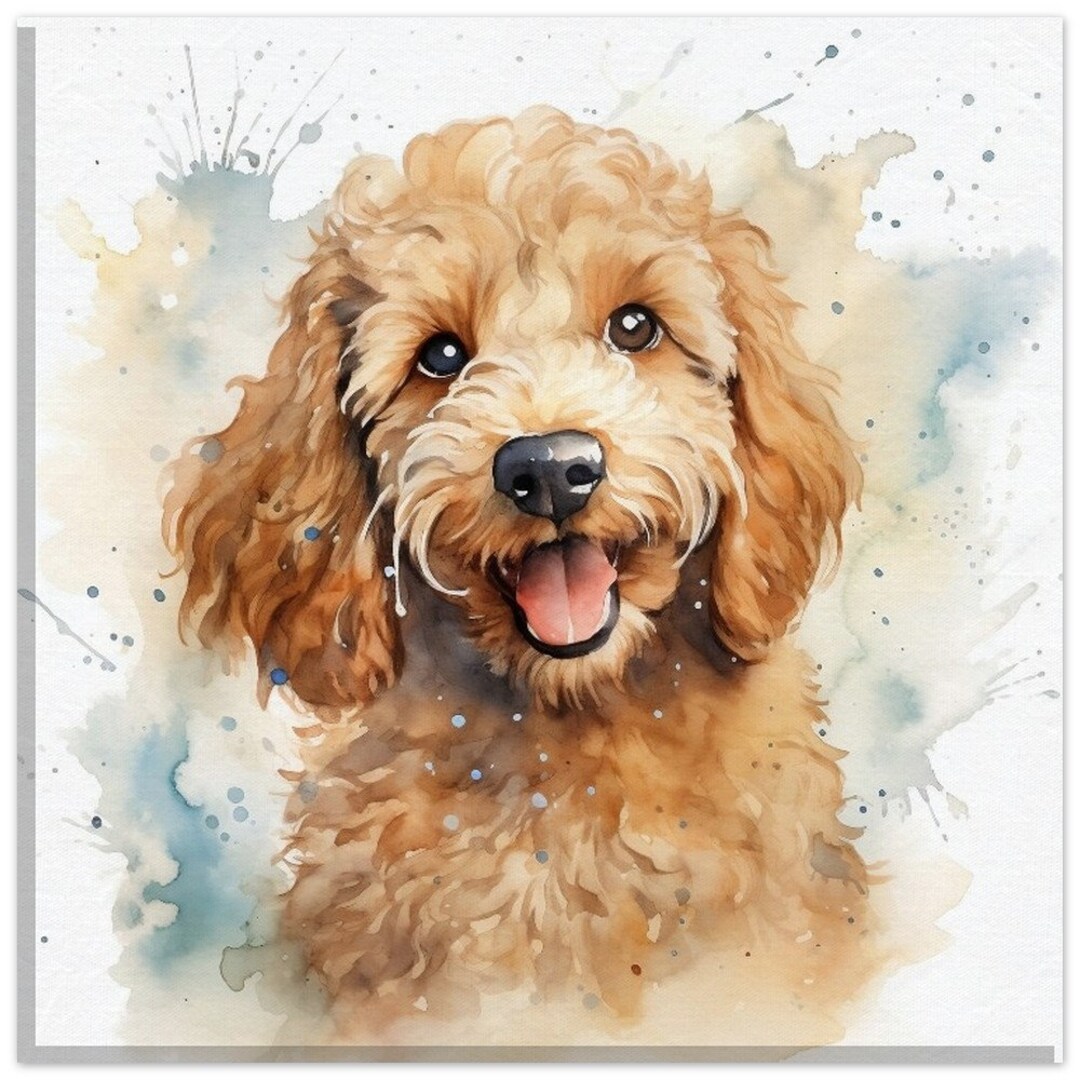 Cockapoo Watercolour Canvas - Etsy