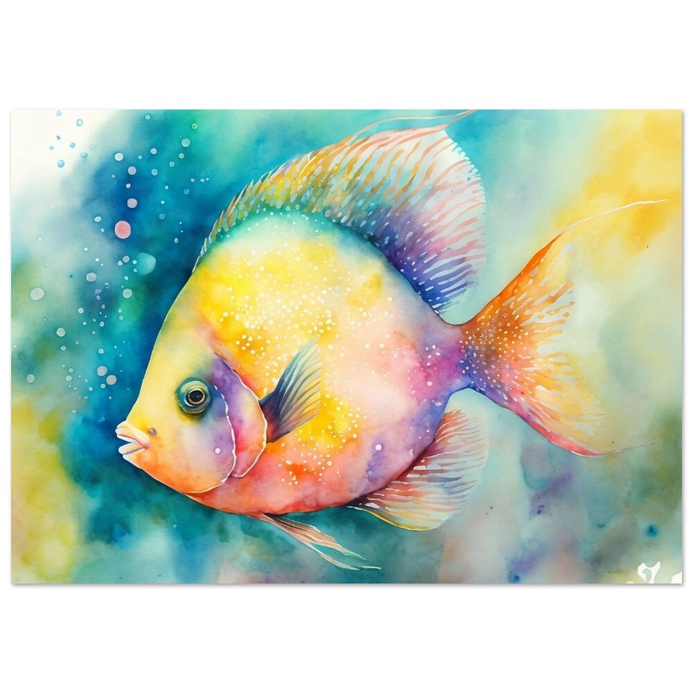 Tropical Fish Watercolor Paintings