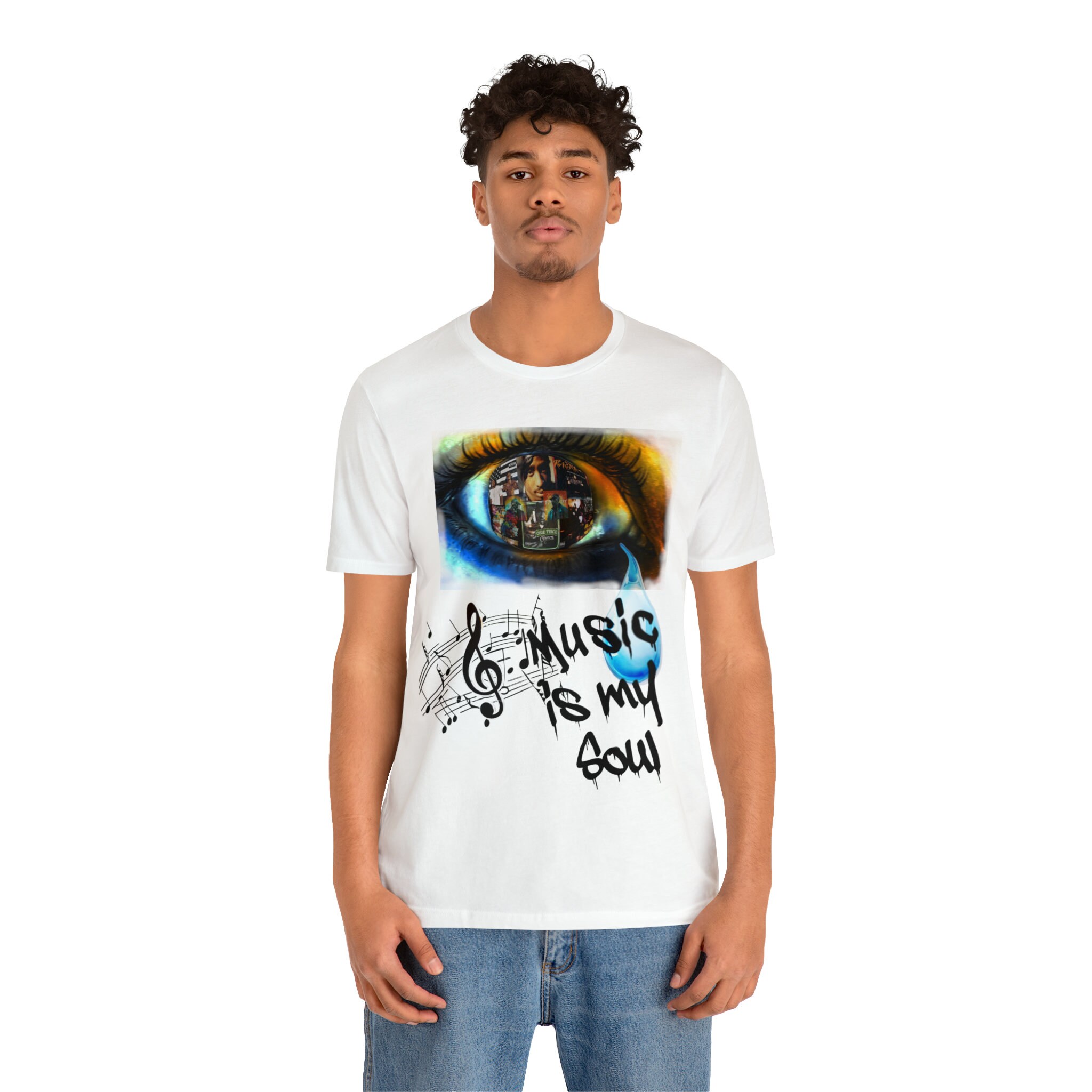 Music Notes Short Sleeve Tee Graphic T-shirt Outkast Tupac Twista Obie ...