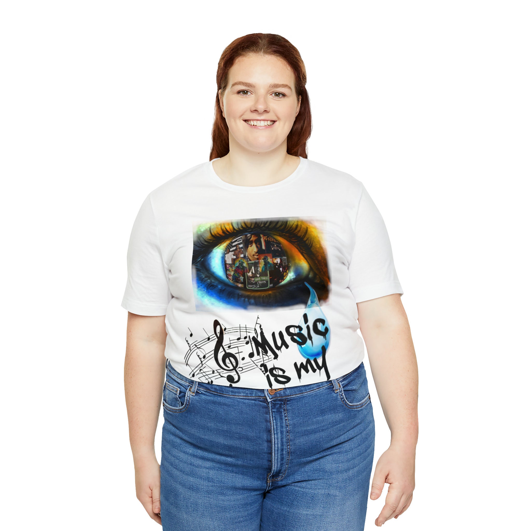 Music Notes Short Sleeve Tee Graphic T-shirt Outkast Tupac Twista Obie ...