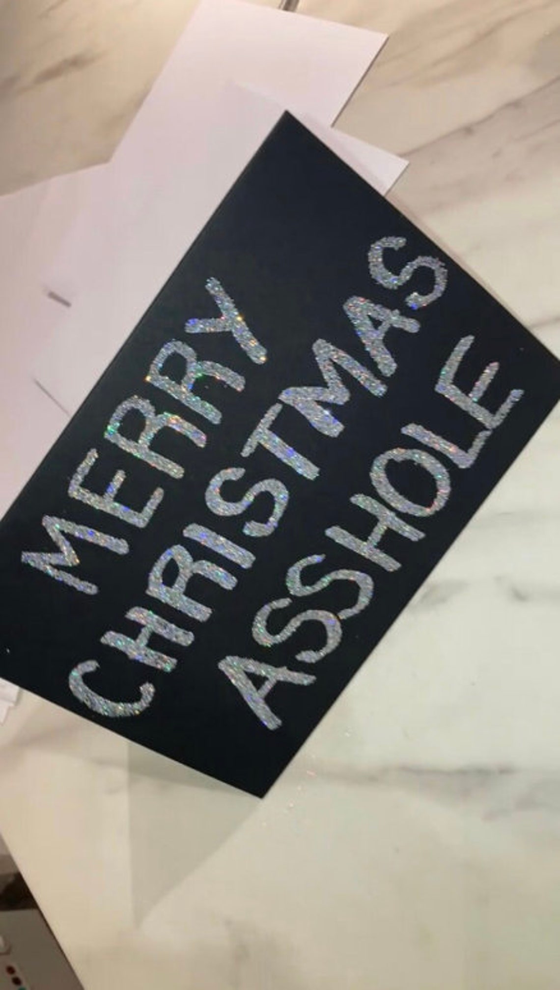 Personalised Glitter Bomb Greeting Card Prank Anonymous - Etsy