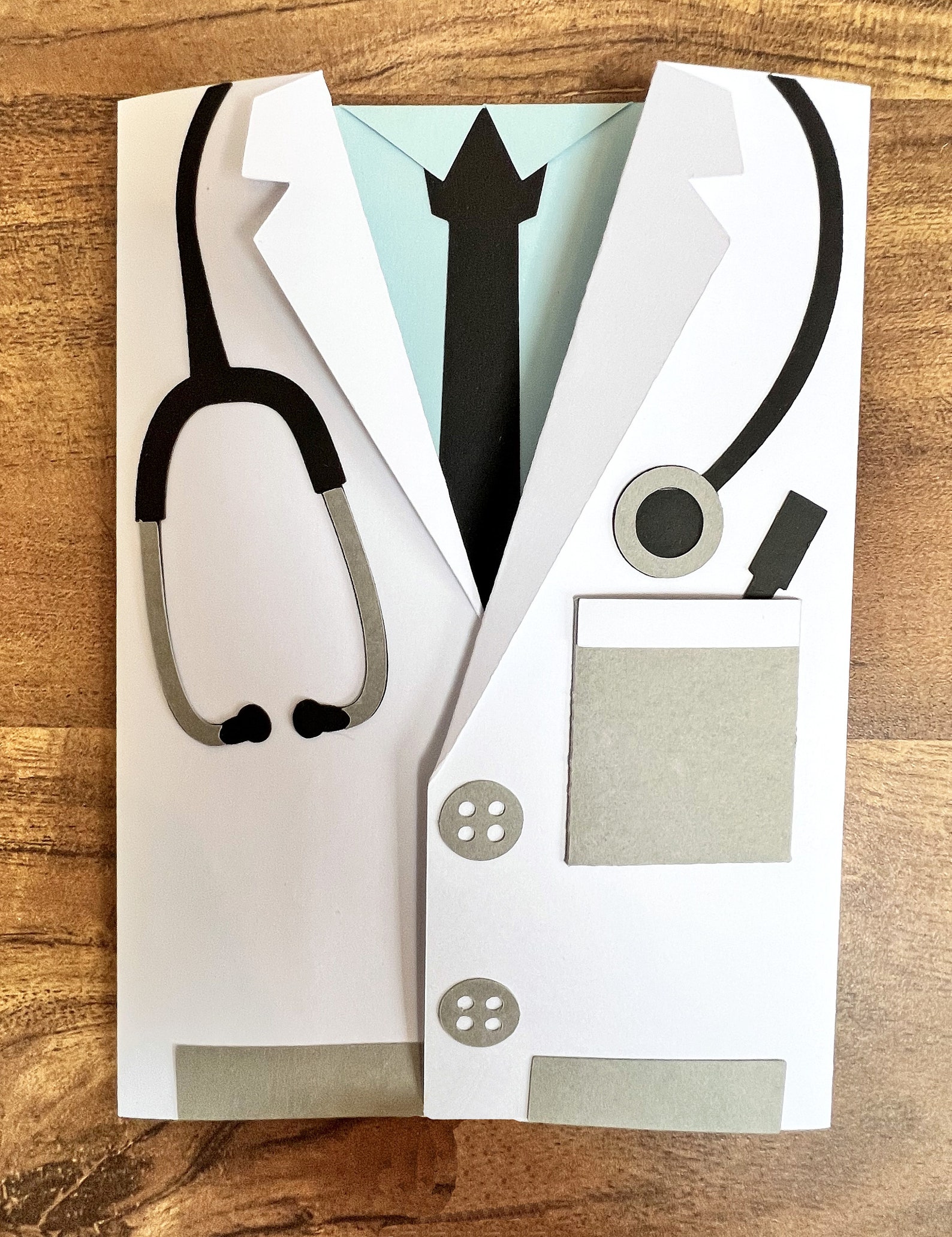 DOCTOR MEDIC BLUE Style Card With Envelope Can Be - Etsy