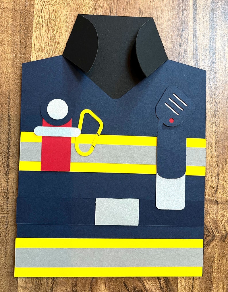 FIREMAN FIREFIGHTER Style Card With Envelope Can Be - Etsy