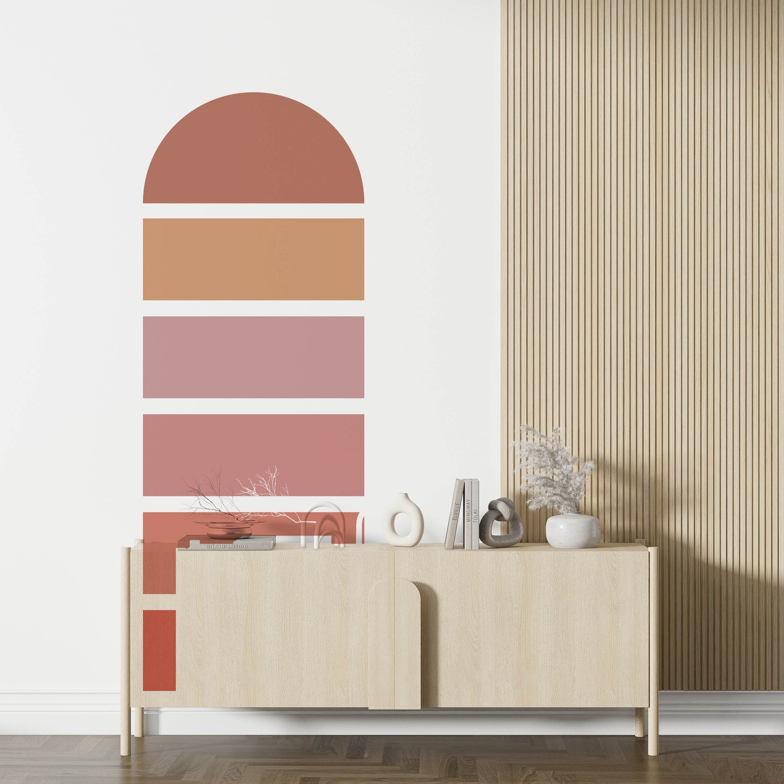 Layered Arch Wall Decal Arch Wall Decal Bed Arch Decal Boho - Etsy