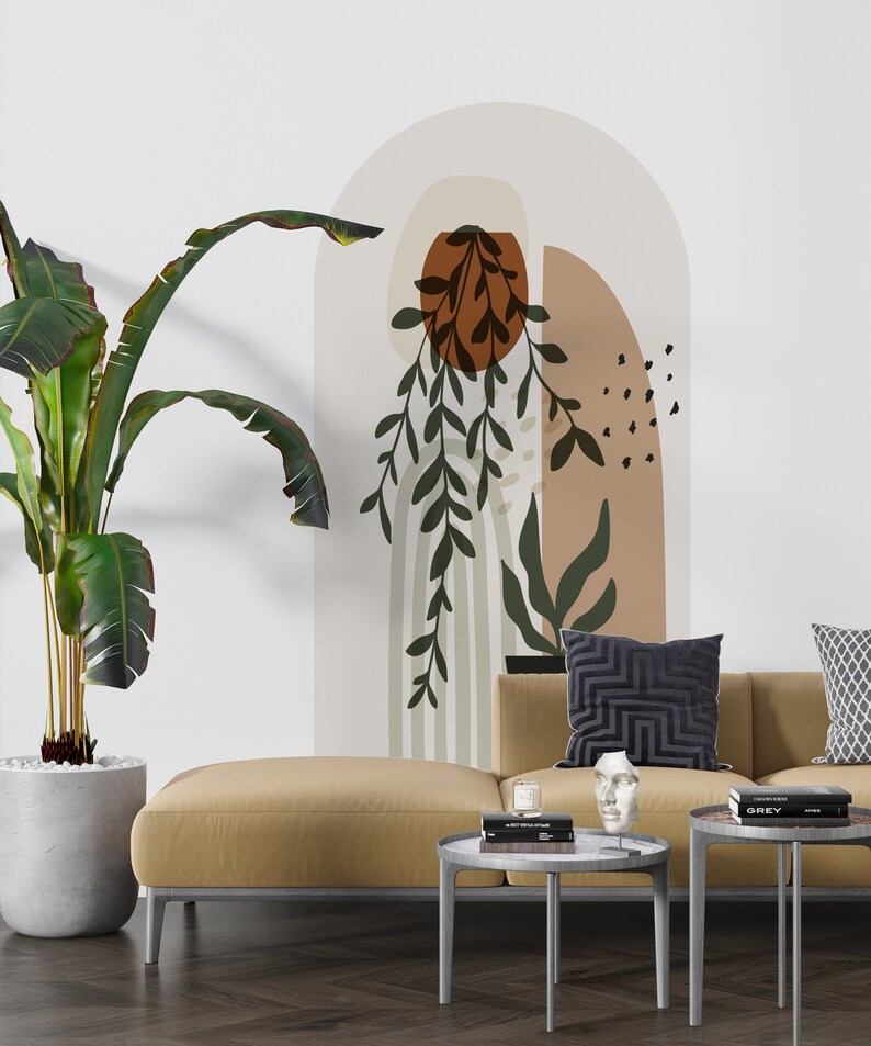 Flower Wall Decals Wall Arch Decal Floral Wall Decals - Etsy