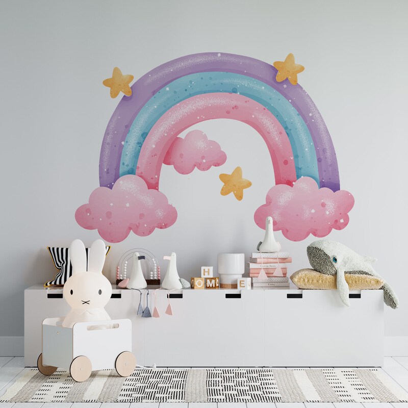 Rainbow Wall Sticker - Etsy