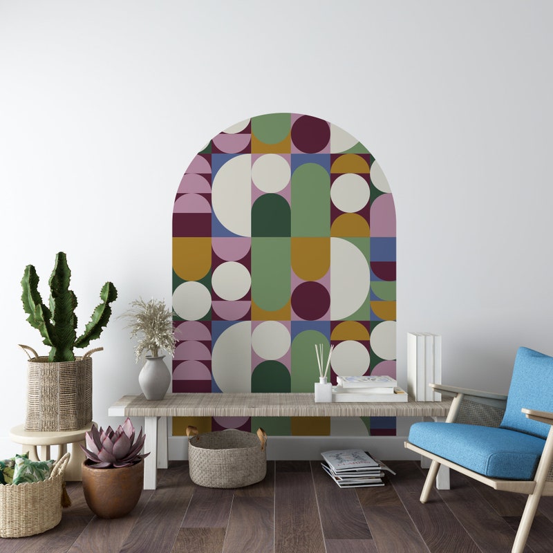 Geometric Wall Decal - Etsy